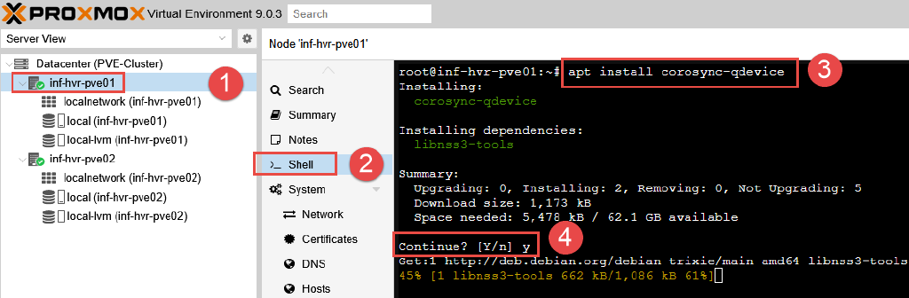 Home Lab - Part 6: Setup Qdevice for Proxmox Quorum