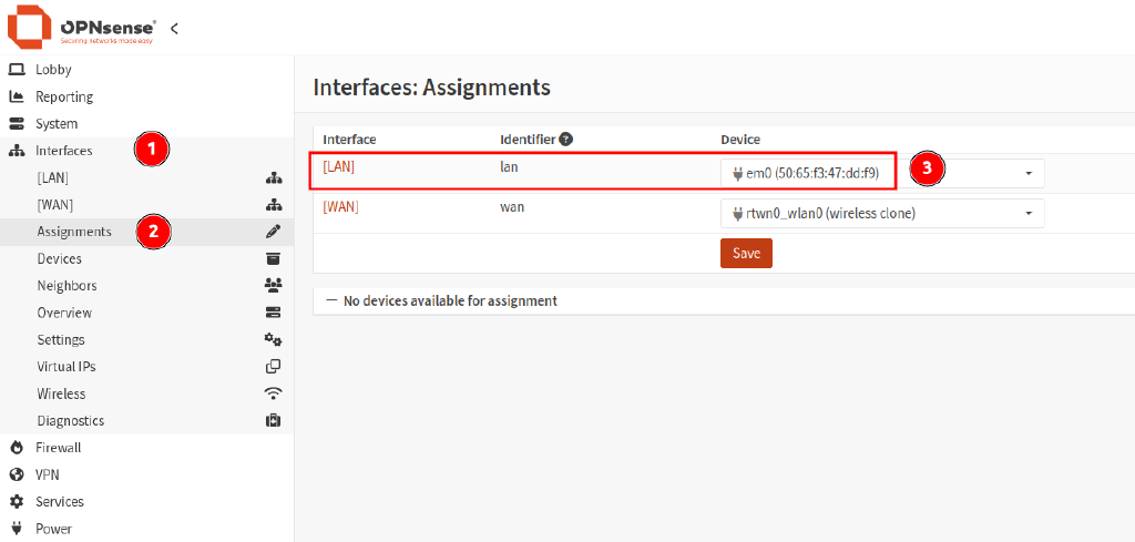 OPNsense VLAN Configuration