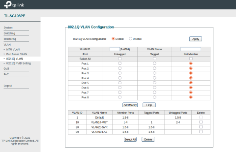 OPNsense VLAN Configuration